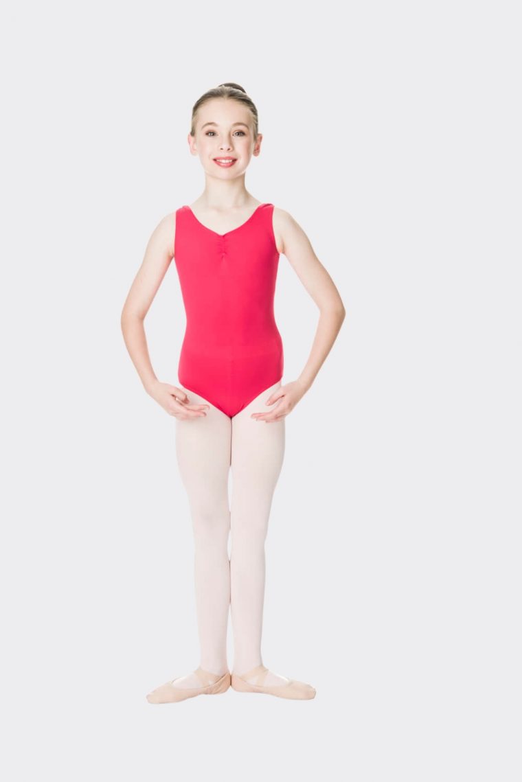 Adults Tactel Thick Strap Leotard - Red MA (10) - One off - Balletstuff ...